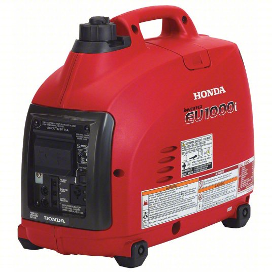 HONDA Portable Generator: Inverter, Gasoline, 900 W Running, 1,000 W S